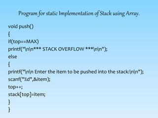 Data structure Stack | PPT