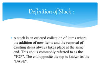 Data structure Stack | PPT