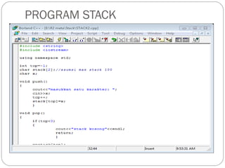 Materi Struktur Data Stack | PPT