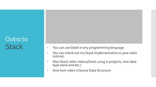 Stack Data structure | PPTX