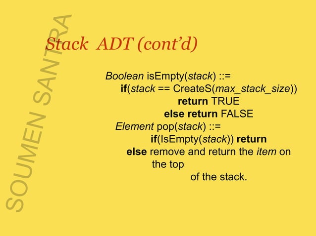 Stack and its Applications : Data Structures ADT | PPTX