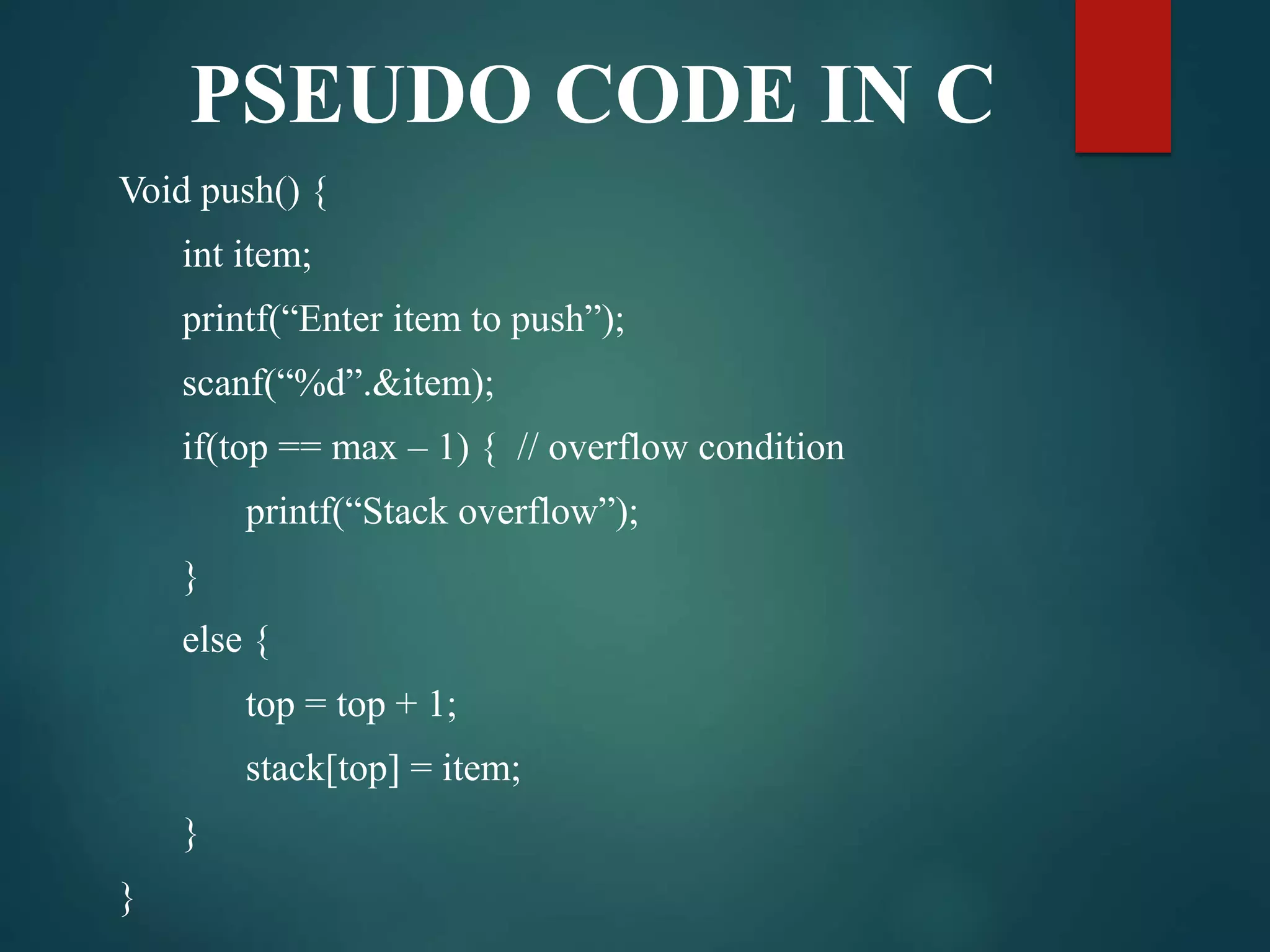 DATA STRUCTURE - STACK | PPTX
