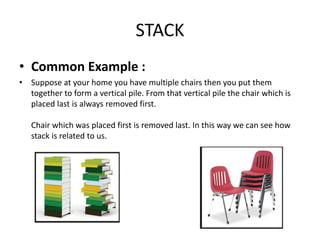 stack, opeartions on stack, applications of stack | PPT