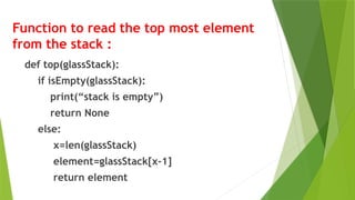 STACK is a linear data structure it follows lifo approach | PPTX