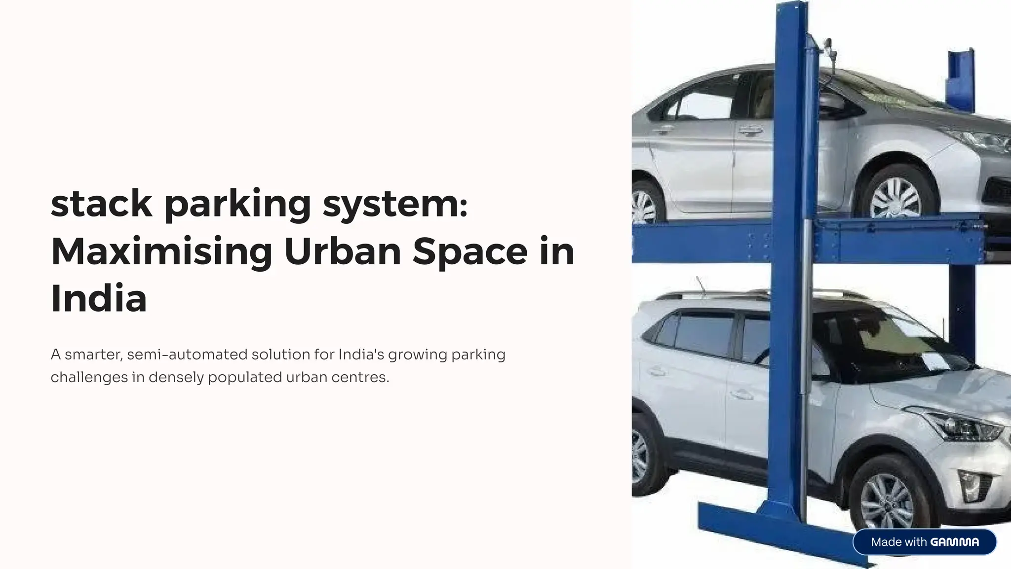Stack Parking System: Efficient & Modern Car Parking Solutions | PDF