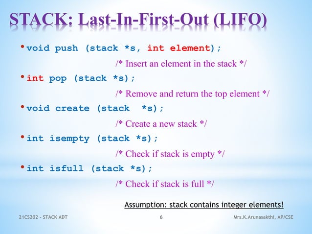 Stack Adt Ppt