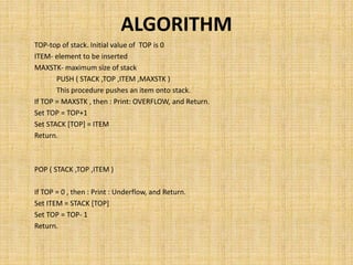 Stack and queue power point presentation data structure and algorithms Stack-Queue-LL.pptx