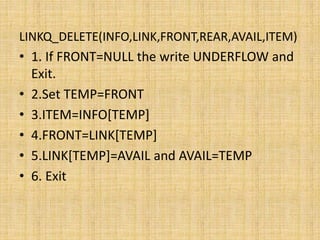 Stack and queue power point presentation data structure and algorithms Stack-Queue-LL.pptx