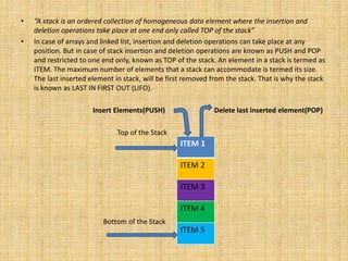 Stack and queue power point presentation data structure and algorithms Stack-Queue-LL.pptx