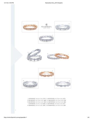 Ring Stackable Collection | Gabriel & Co. | PDF