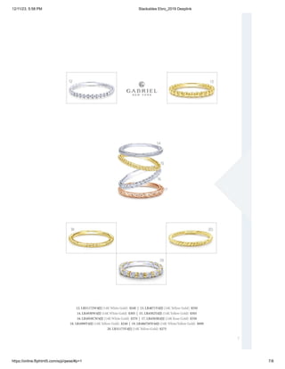 Ring Stackable Collection | Gabriel & Co. | PDF