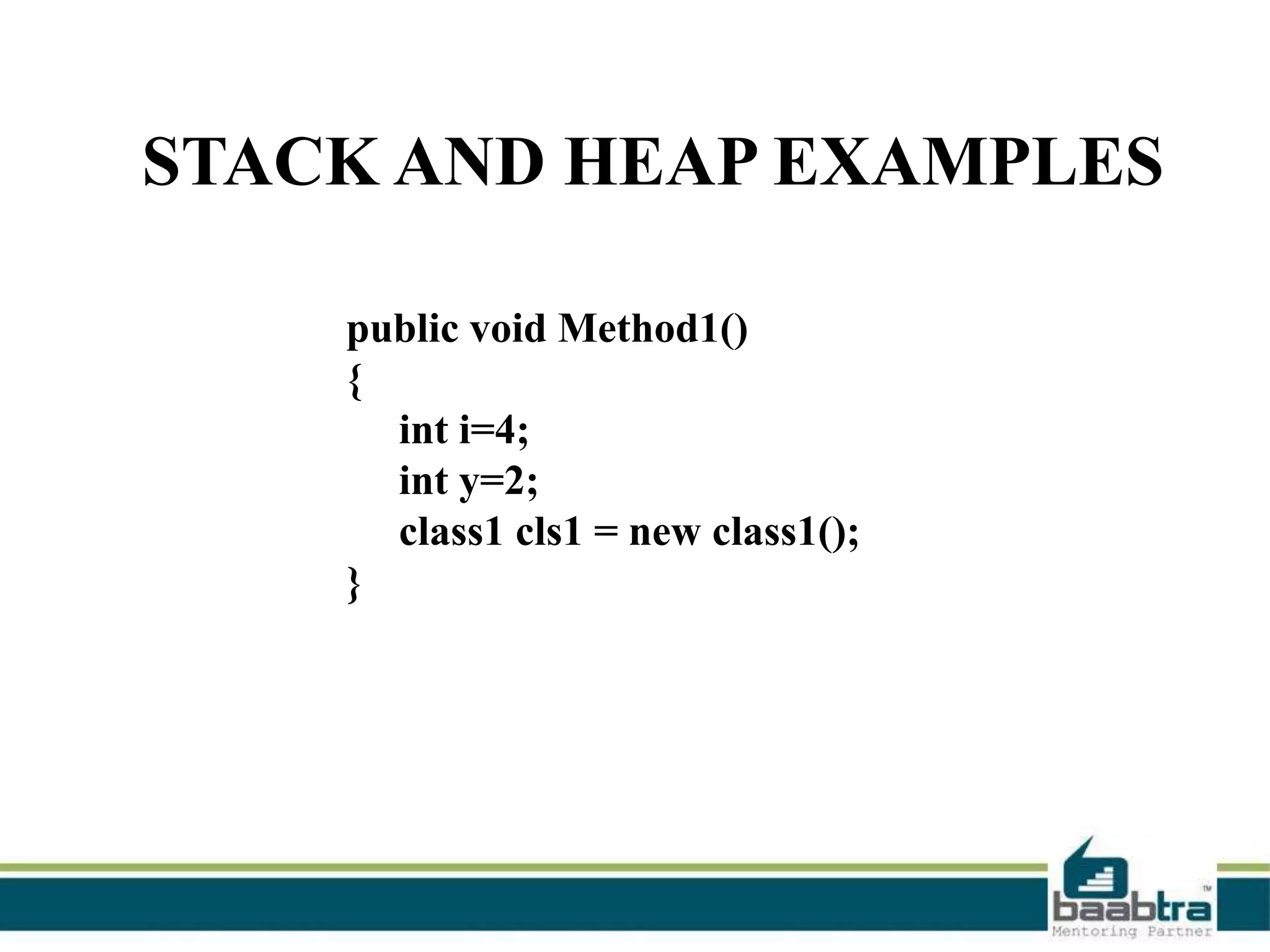 Stack and heap | PPT