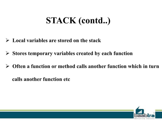 Stack and heap | PPT