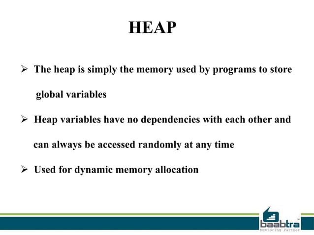 Stack and heap | PPT