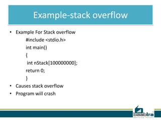 Stack and heap | PPTX