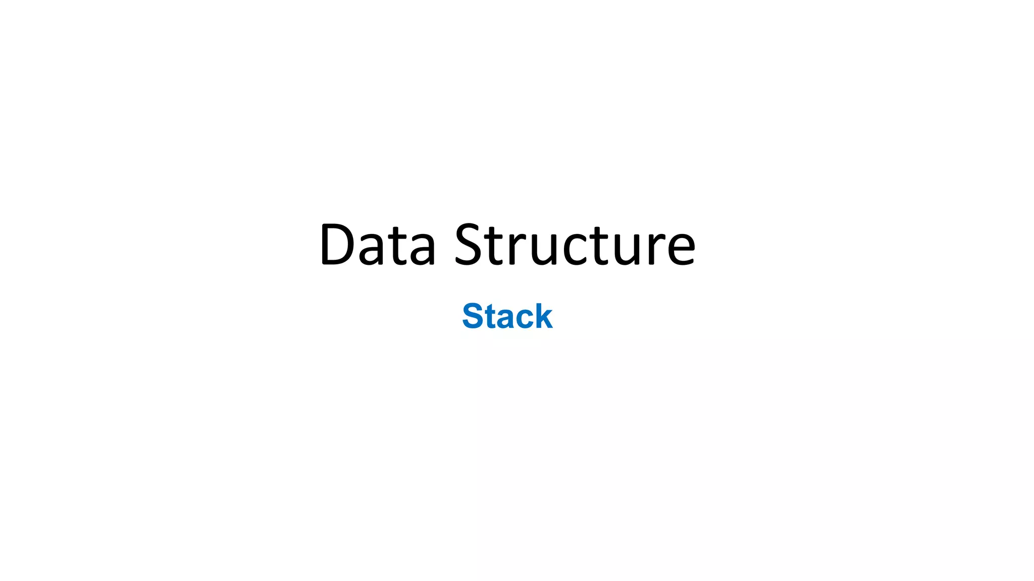 Stack and its applications | PPTX