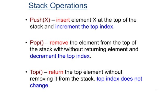 Stack and its applications | PPTX