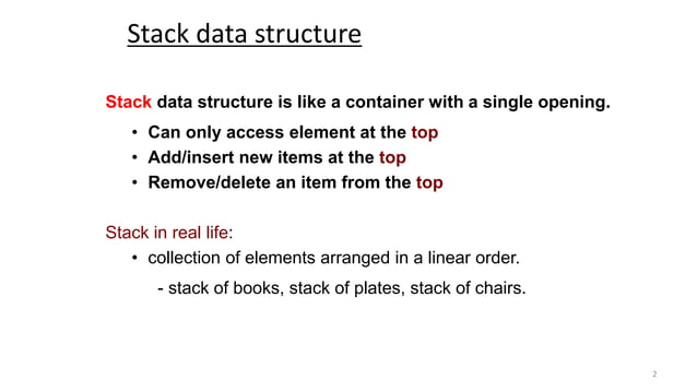 Stack and its applications | PPTX