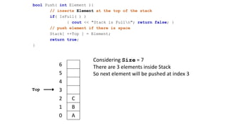 Stack and its applications | PPTX