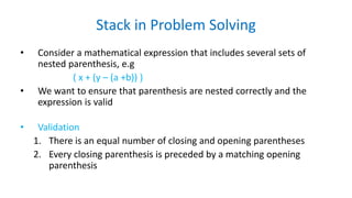 Stack and its applications | PPTX