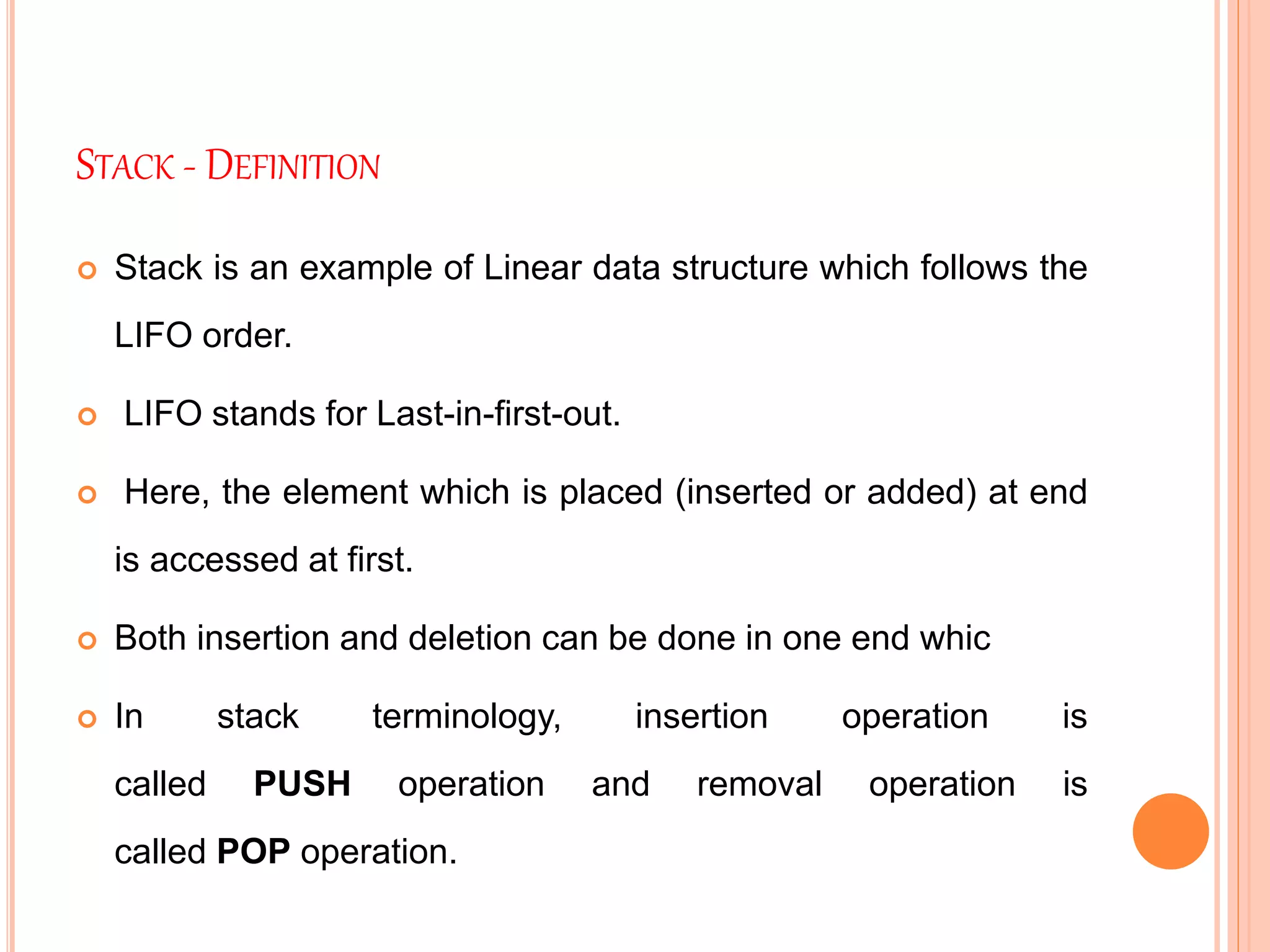 Stack and its operations | PPTX