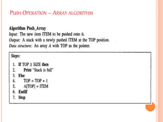 Stack and its operations | PPTX