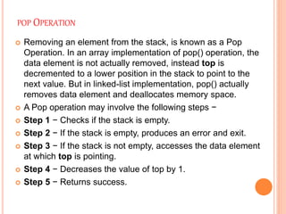 Stack and its operations | PPTX