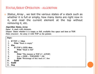 Stack and its operations | PPTX