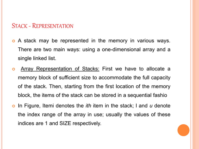Stack and its operations | PPTX