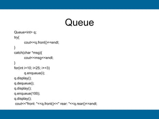 Stack and queue | PPT | Programming Languages | Computing