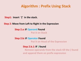 Stack and queue -polish notations | PPTX