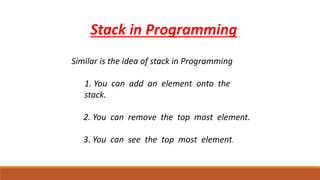 Stack and Queue | PPT