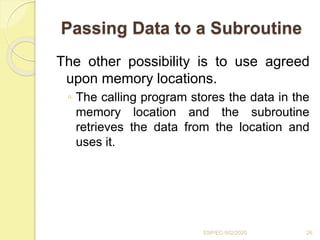 Stack and subroutine | PPTX