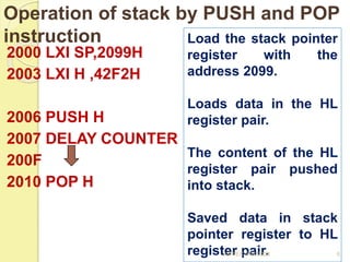 Stack and subroutine | PPTX