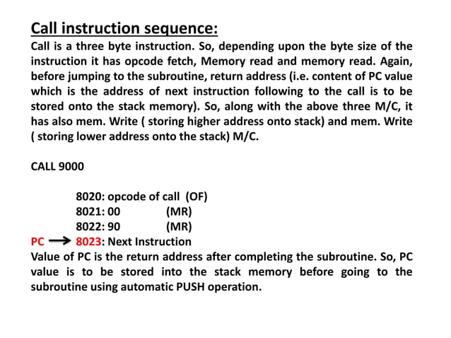 Stack And Subroutine Pdf Programming Languages Computing 2638