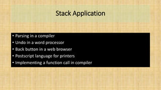 Stack application | PPTX