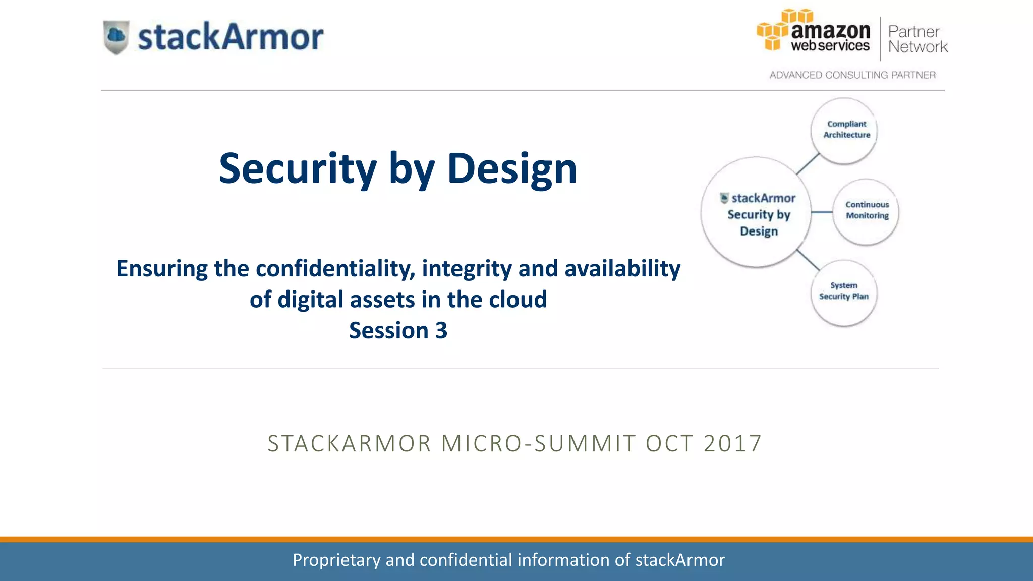 stackArmor - FedRAMP and 800-171 compliant cloud solutions | PPT