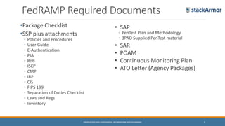 stackArmor - FedRAMP and 800-171 compliant cloud solutions | PPTX