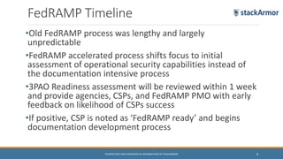 stackArmor - FedRAMP and 800-171 compliant cloud solutions | PPTX