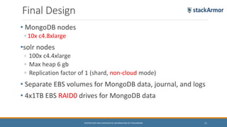 DevOps for ETL processing at scale with MongoDB, Solr, AWS and Chef | PPT