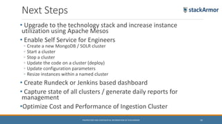 DevOps for ETL processing at scale with MongoDB, Solr, AWS and Chef | PPT