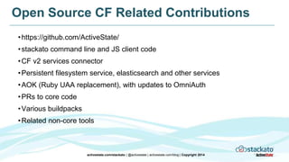 Stackato & Lessons Learned with Cloud Foundry (Cloud Foundry Summit ...