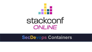 SecDevOps containers | PPT