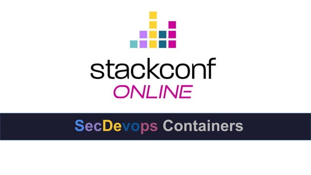 SecDevOps containers | PPT