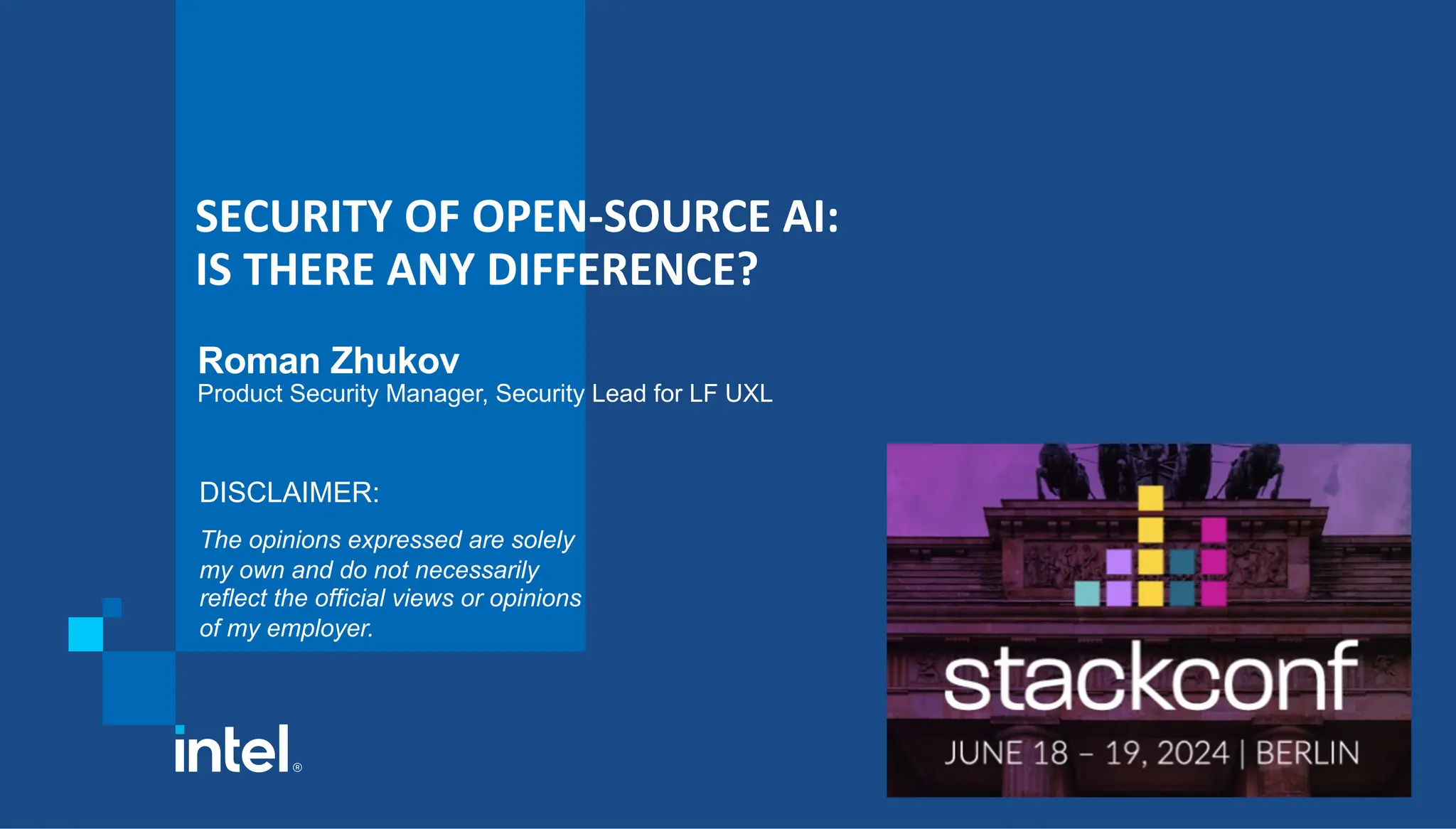 stackconf 2024 | Ignite: Security of Open-Source AI is there any difference by Roma Zhukov.pdf ...
