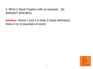 Stack data structure | PPTX