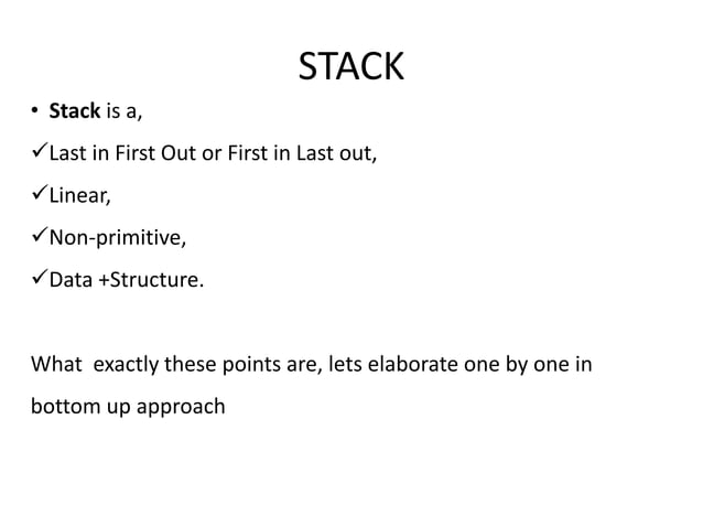 Introduction to stack | PPT | Free Download