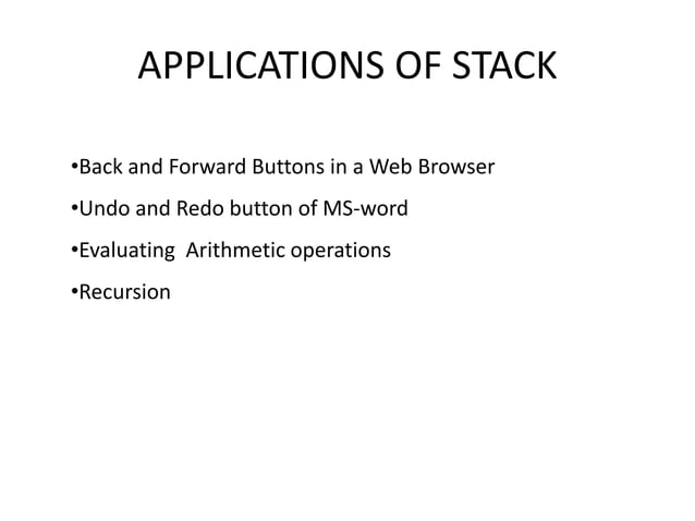 Introduction to stack | PPT