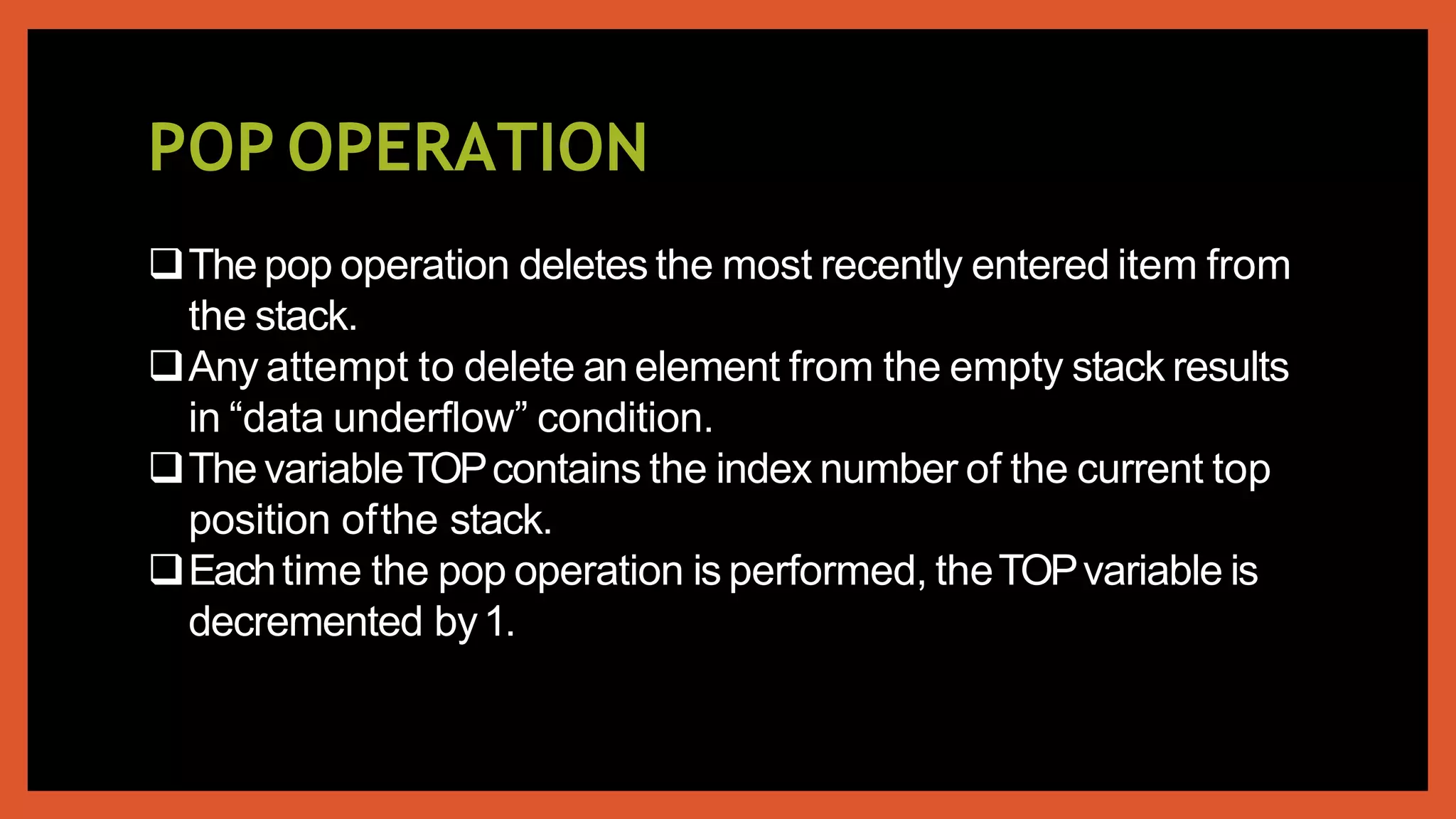 Stack data structure | PPTX