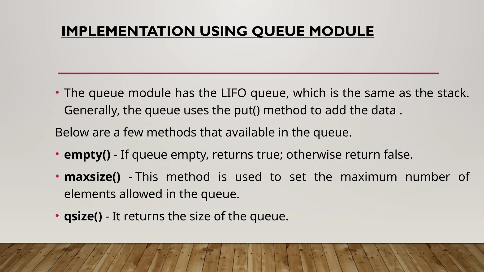 Data Structure Stack Operation In Python Ppt